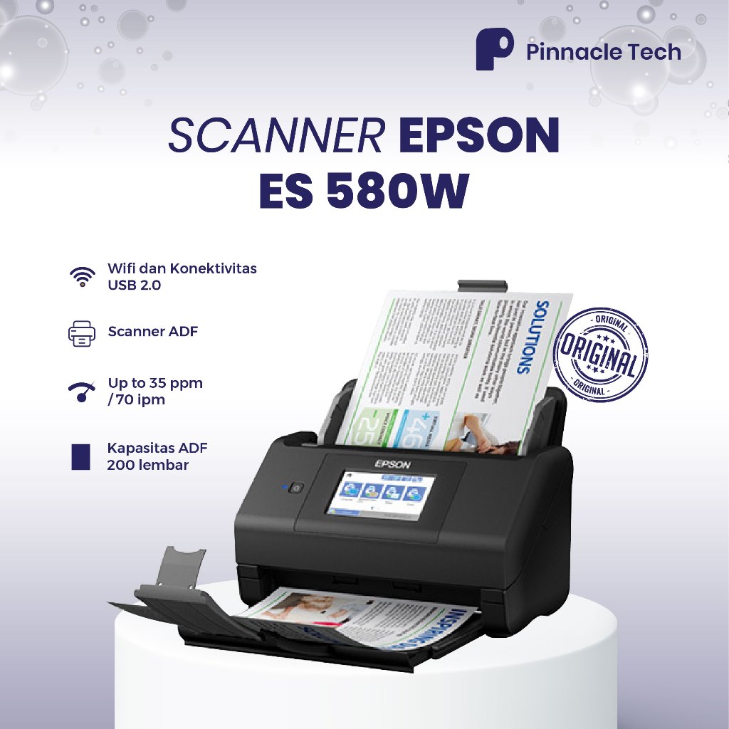 Jual EPSON WORKFORCE ES 580W WorkForce A4 Duplex Sheet-fed Document ...