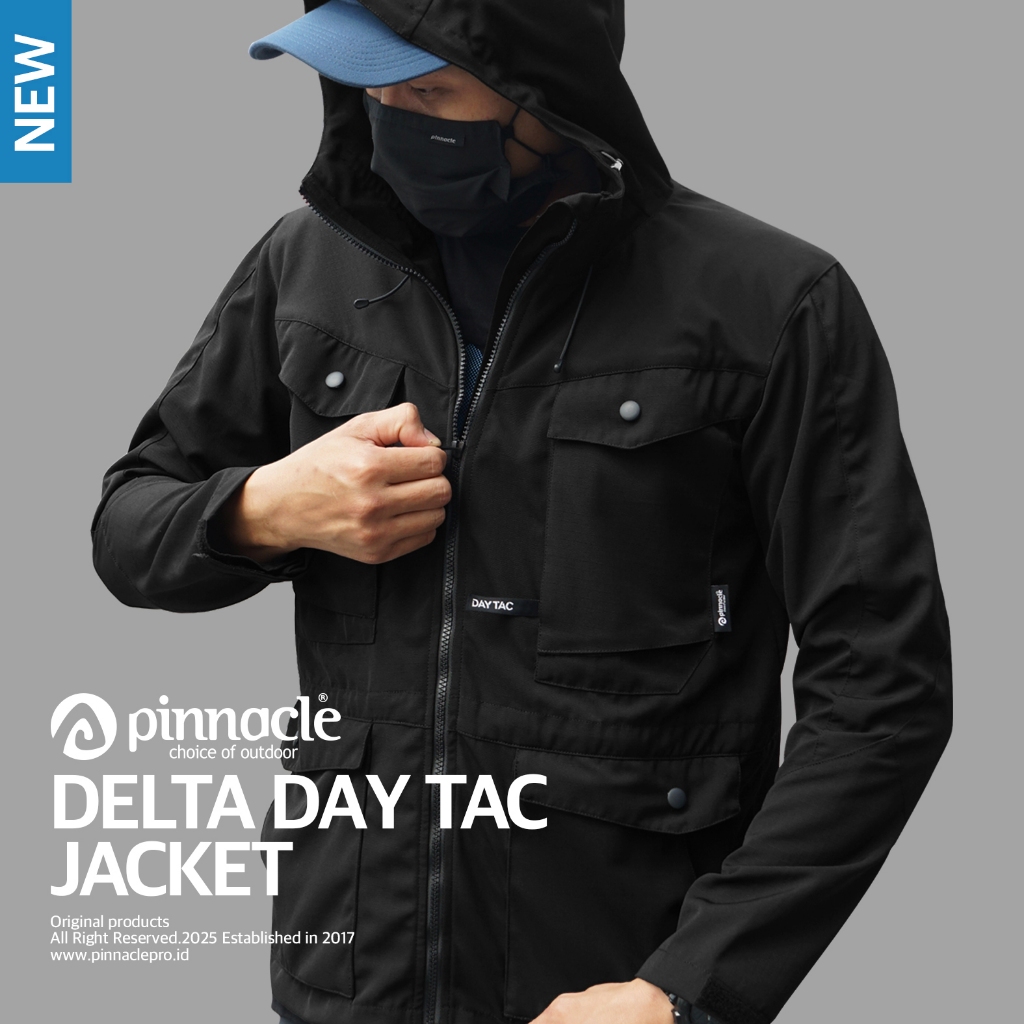 Jual Pinnacle Pro Official Delta Day Tac Jacket - Black | Shopee Indonesia