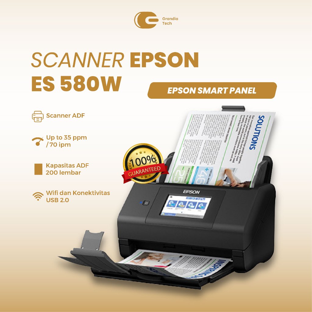 Jual EPSON WORKFORCE ES 580W WorkForce A4 Duplex Sheet-fed Document ...