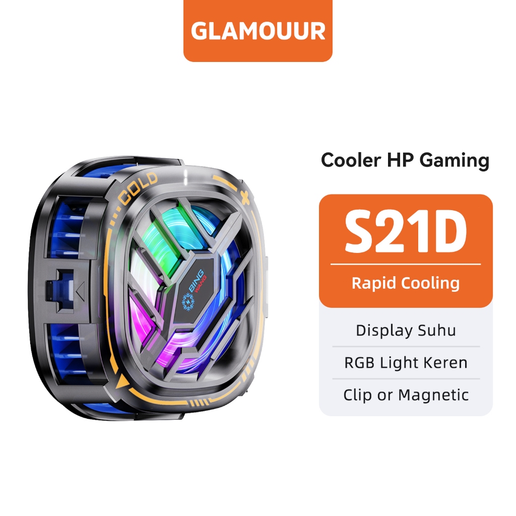 Jual Glamouur Funcooler Pendingin HP Fan Cooler Tablet Cooling RGB Clip ...