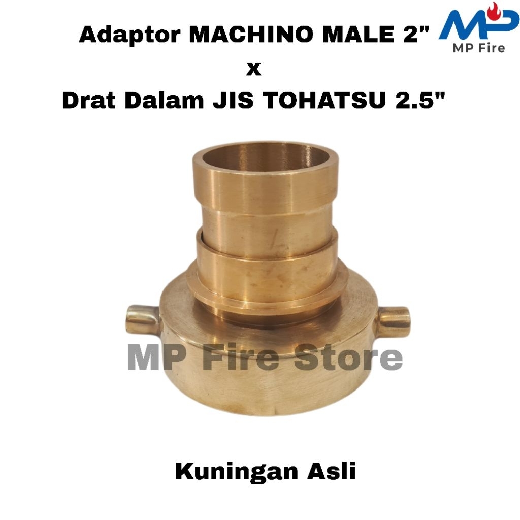 Jual ADAPTOR PEMADAM MACHINO MALE 2 in x DRAT DALAM JIS TOHATSU 2.5 in ...