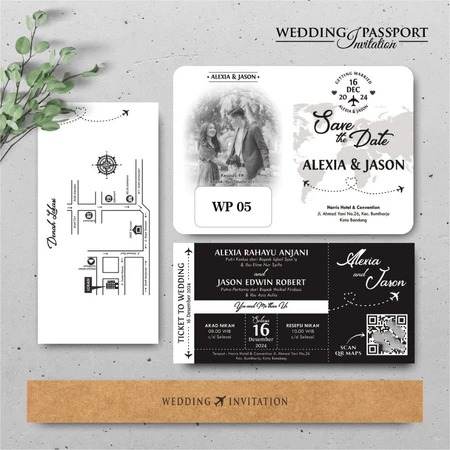 Jual WEDDING PASSPORT INVITATION - UNDANGAN PERNIKAHAN MURAH MENGKILAP ...