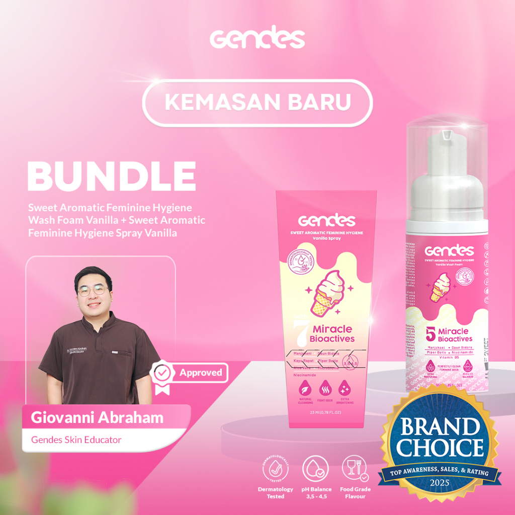 Jual Bundling Gendes Sweet Aromatic Feminine Hygiene Wash Foam Vanilla ...