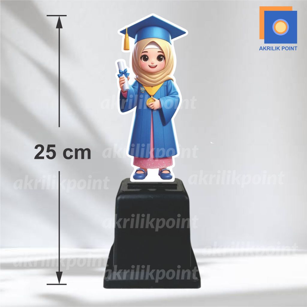 Jual PIALA WISUDA AKRILIK ANAK Model 8 | Trophy Graduation Murah Siswa ...