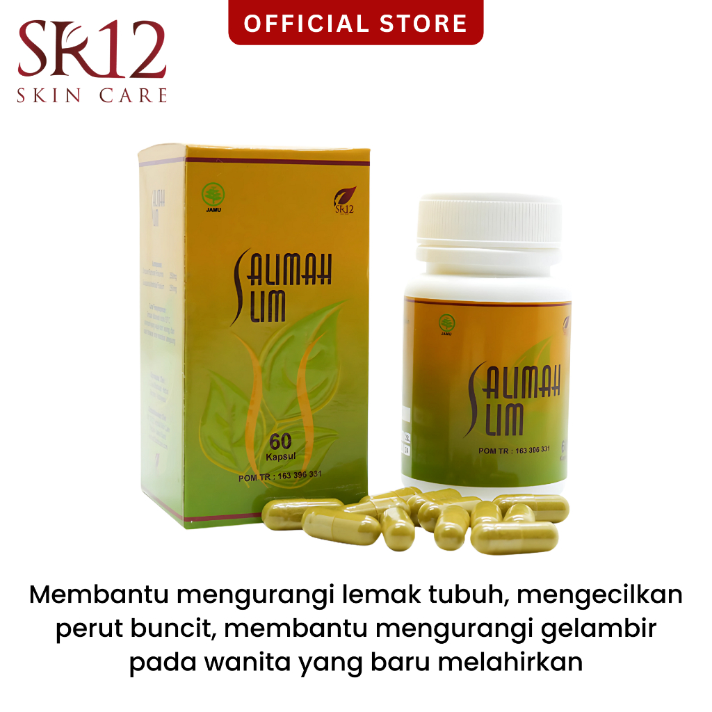 Jual SR12 SALIMAH SLIM Original 60 Kapsul Obat Pelangsing Herbal Alami Aman BPOM Pelangsing ...