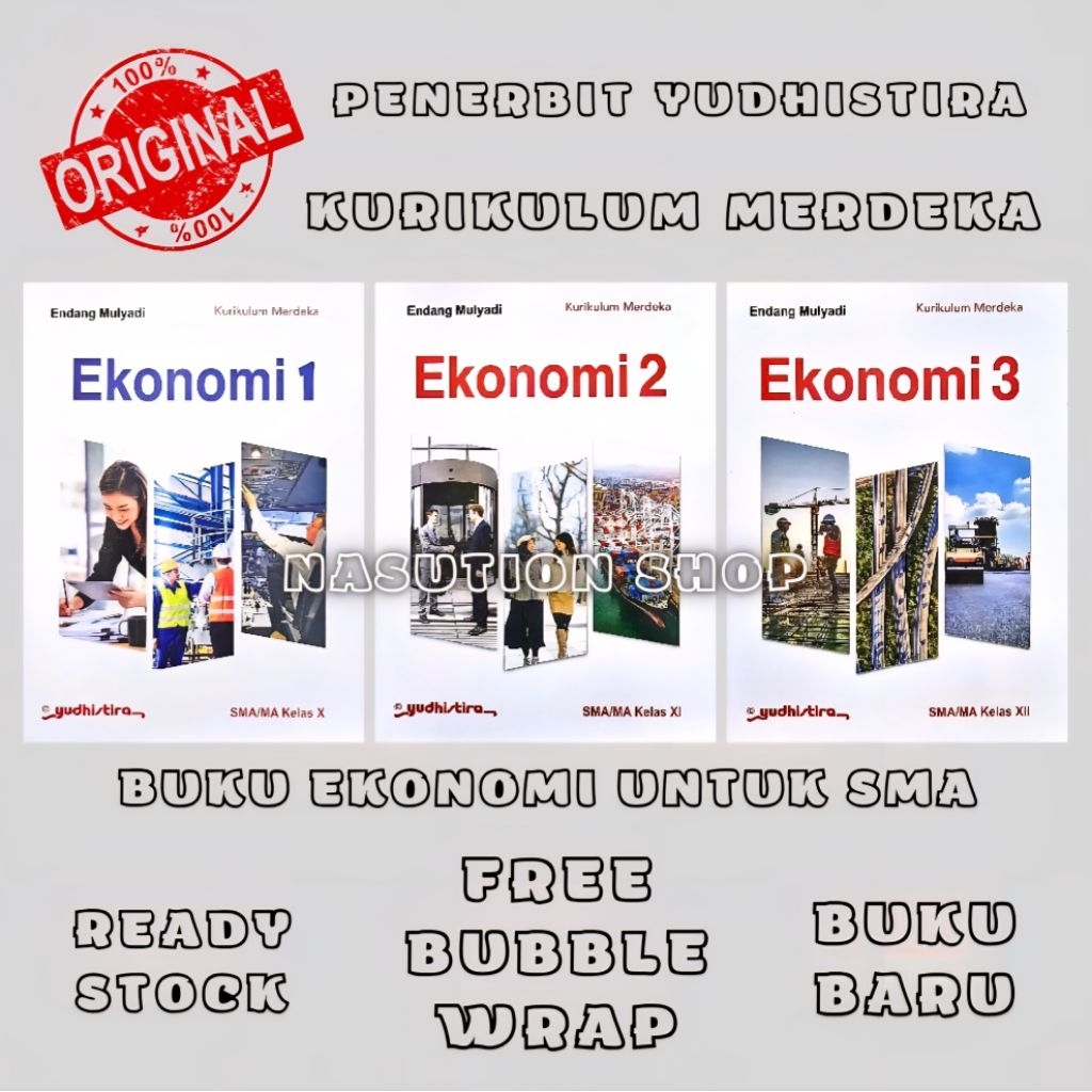 Jual Buku Ekonomi Kelas 1 2 3 / 10 11 12 SMA Revisi Yudhistira Kurikulum Merdeka Original ...