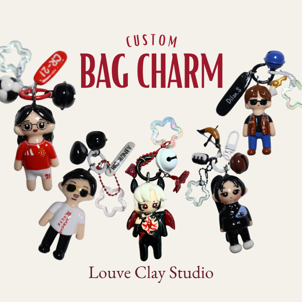 Jual Custom Clay Bagcharm / Gantungan Tas/ Barang Lucu / Mini Me/ Kado ...