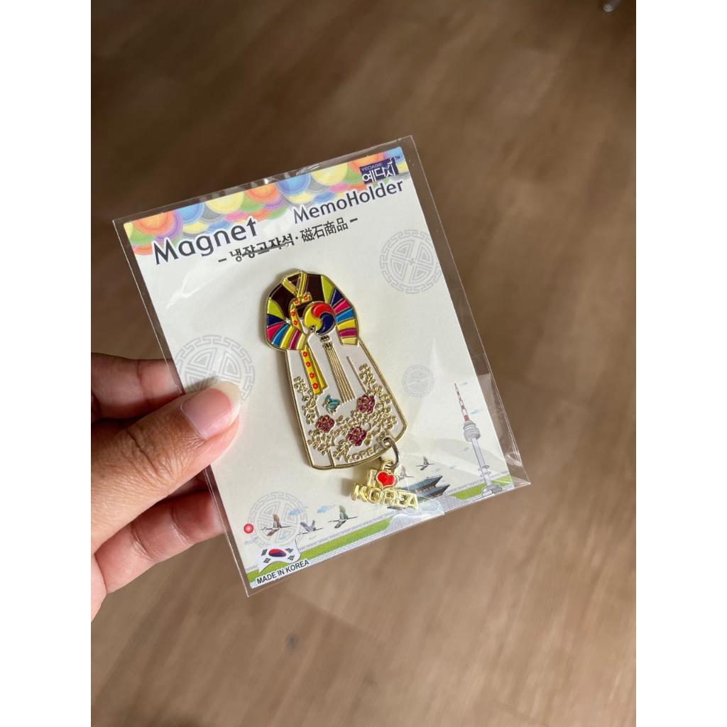 Jual souvenir korea asli - magnet hanbok logam korea ready | Shopee ...