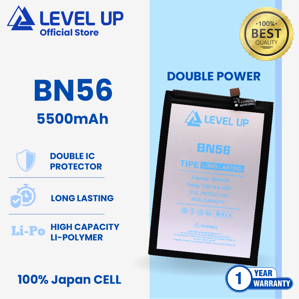 Jual LEVEL UP Baterai Xiaomi Redmi A1 Plus / 9A / 9C / 10A BN56 Double ...
