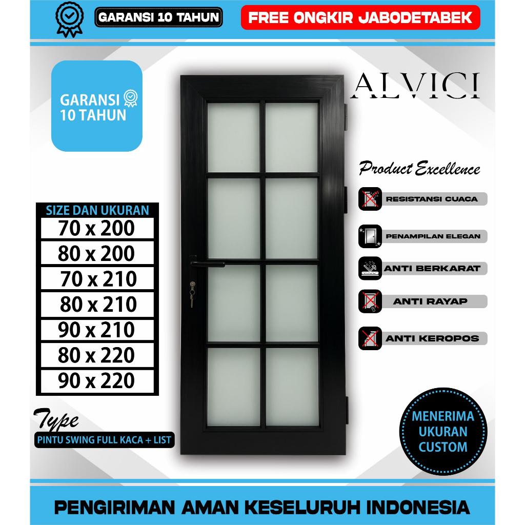 Jual Sekat Kamar Mandi Kaca Es List Frame Hitam Minimalis UPVC Ukuran ...