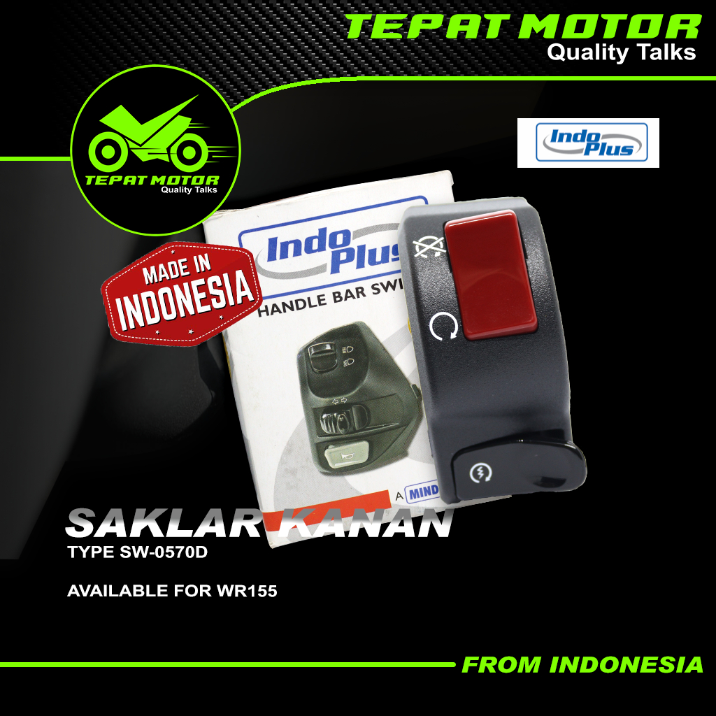 Jual SAKLAR KANAN YAMAHA WR155 TYPE-SW-0570D ORIGINAL MINDA INDO PLUS ...