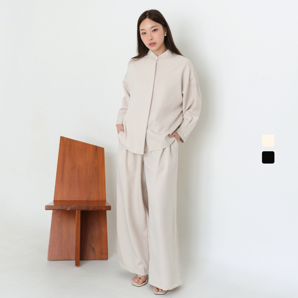 Jual SAGI - Becca Set | Atasan Lengan Panjang Celana Formal Kantor ...