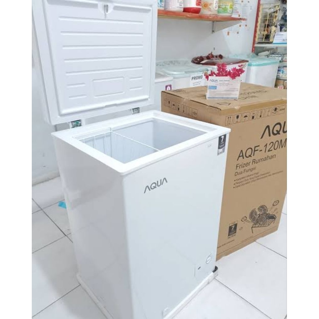 Jual AQUA - CHEST FREEZER 1 PINTU 100 L - AQF 120MC | Shopee Indonesia