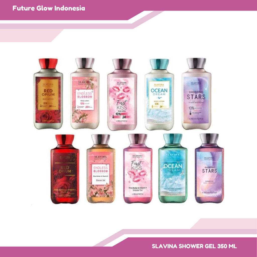 Jual SLAVINA Body Lotion & Shower Gel 350ML (PROMO) | Shopee Indonesia