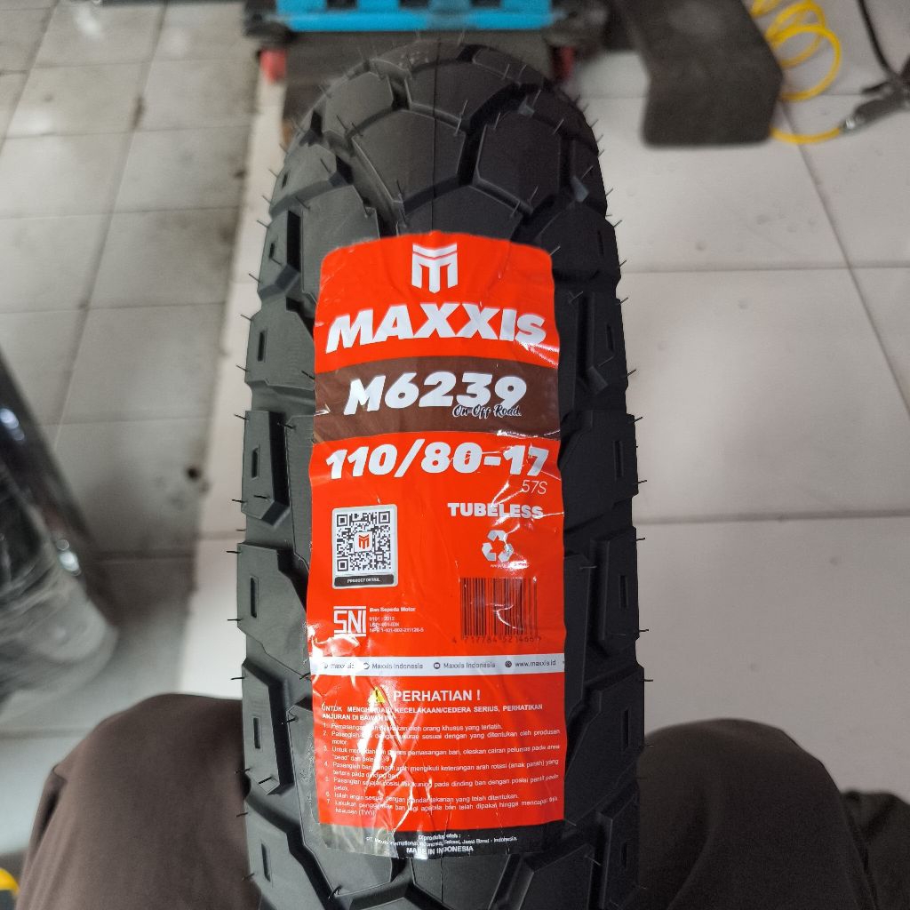 Jual ( RING 17 ) Maxxis Dualpurpose 110/80-17 tubles M6239 on/off road ...