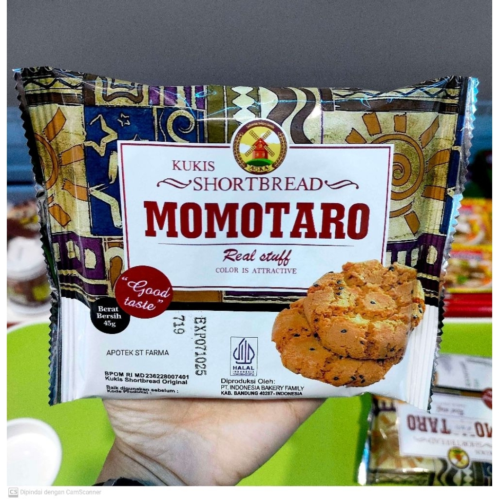Jual MOMOTARO KUKIS SHORTBREAD Rasa Original dan Coklat 45 g | Shopee ...