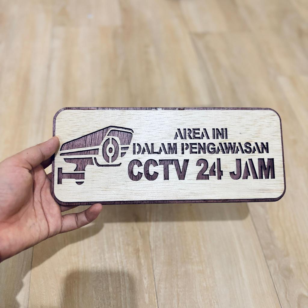 Jual Sign area ini dalam pengawasan cctv dekorasi tanda nama ruangan ...