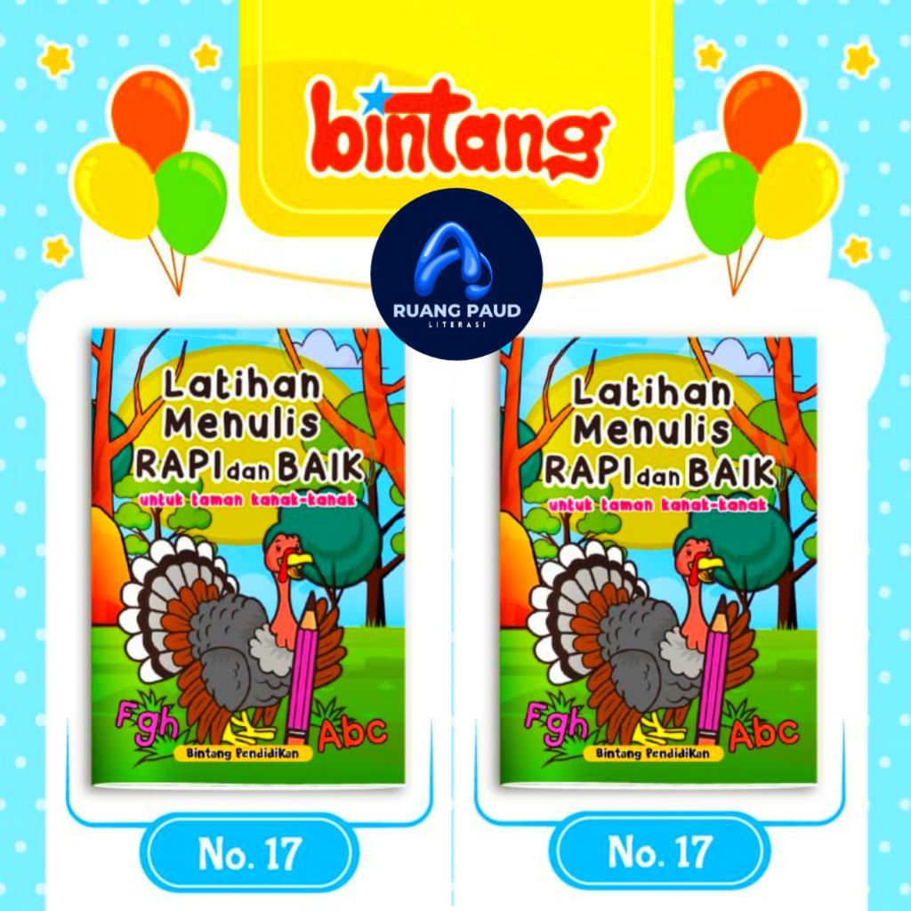 Jual Original Buku Latihan Menulis Rapi dan Baik,Buku Taman Kanak Kanak ...