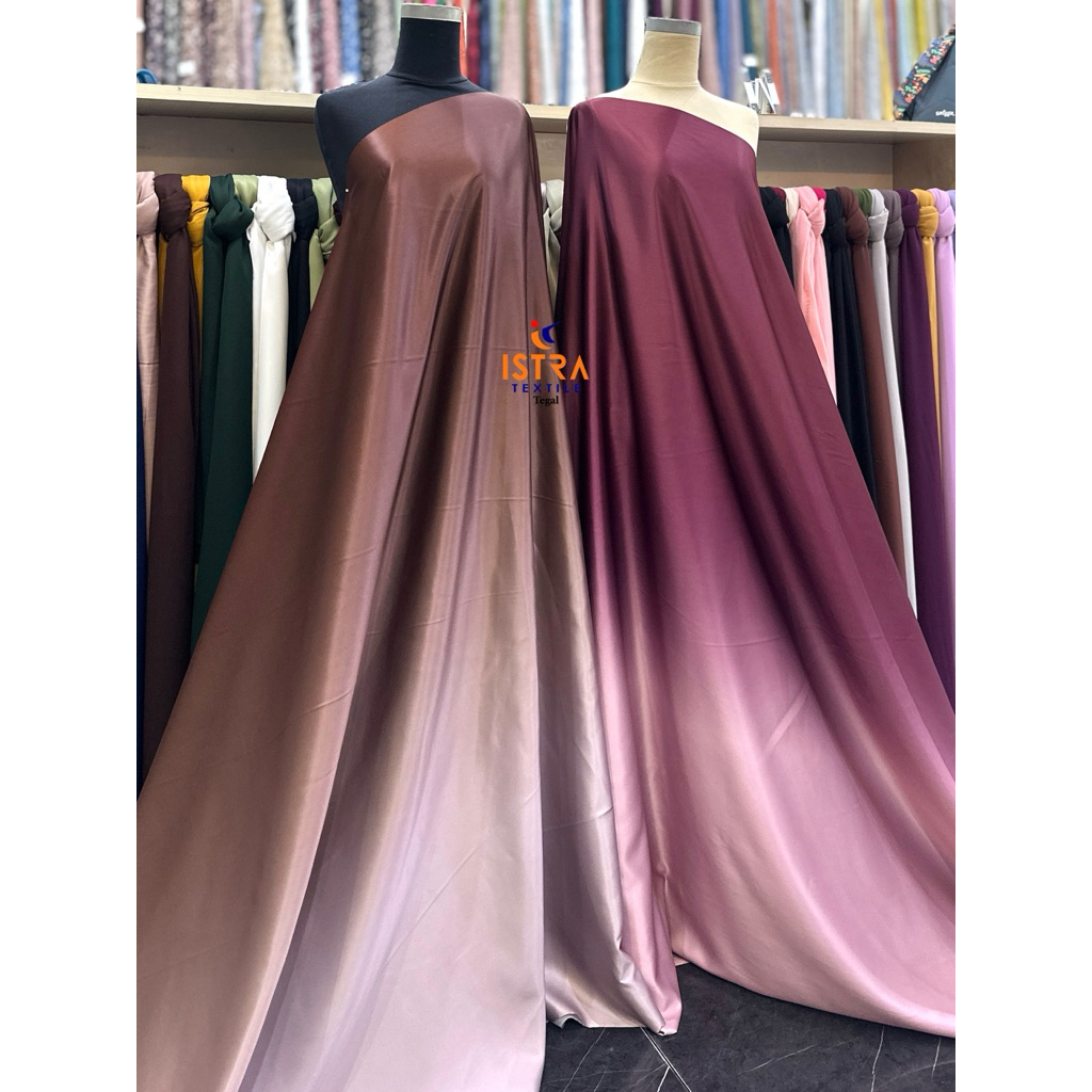 Jual Kain Silk Silky Gradasi Polos Roberto Junior Velvet Elegan Premium ...