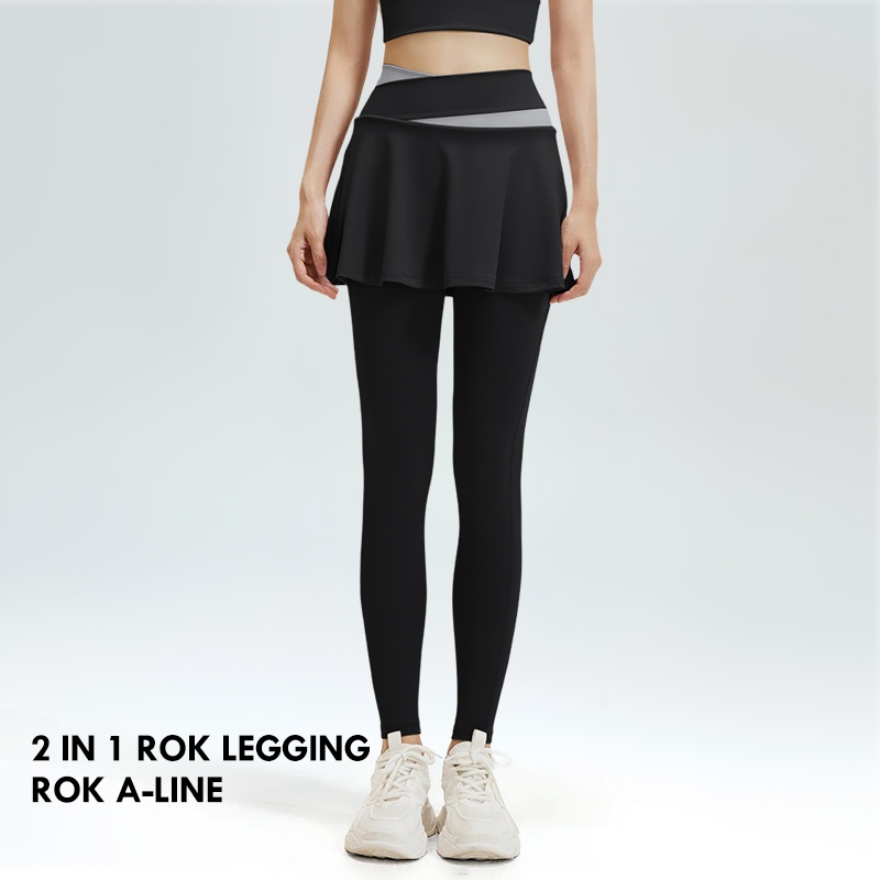 Jual Celana Senam Legging Rok Olahraga Wanita Premium Muslimah ...