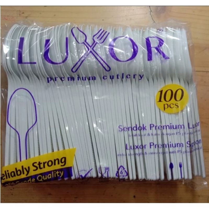 Jual SENDOK GARPU makan luxor premium 100 biji top pp SENDOK SMK babon ...