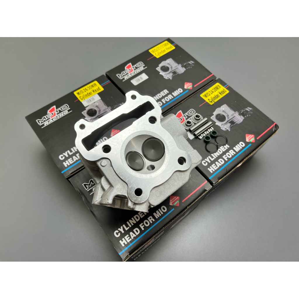 Jual BLOK HEAD MOTO 1 CYLINDER BLOCK HEAD MIO KARBU 2V (30-26) + KLEP +RETAINER MOTO1 RACING ...
