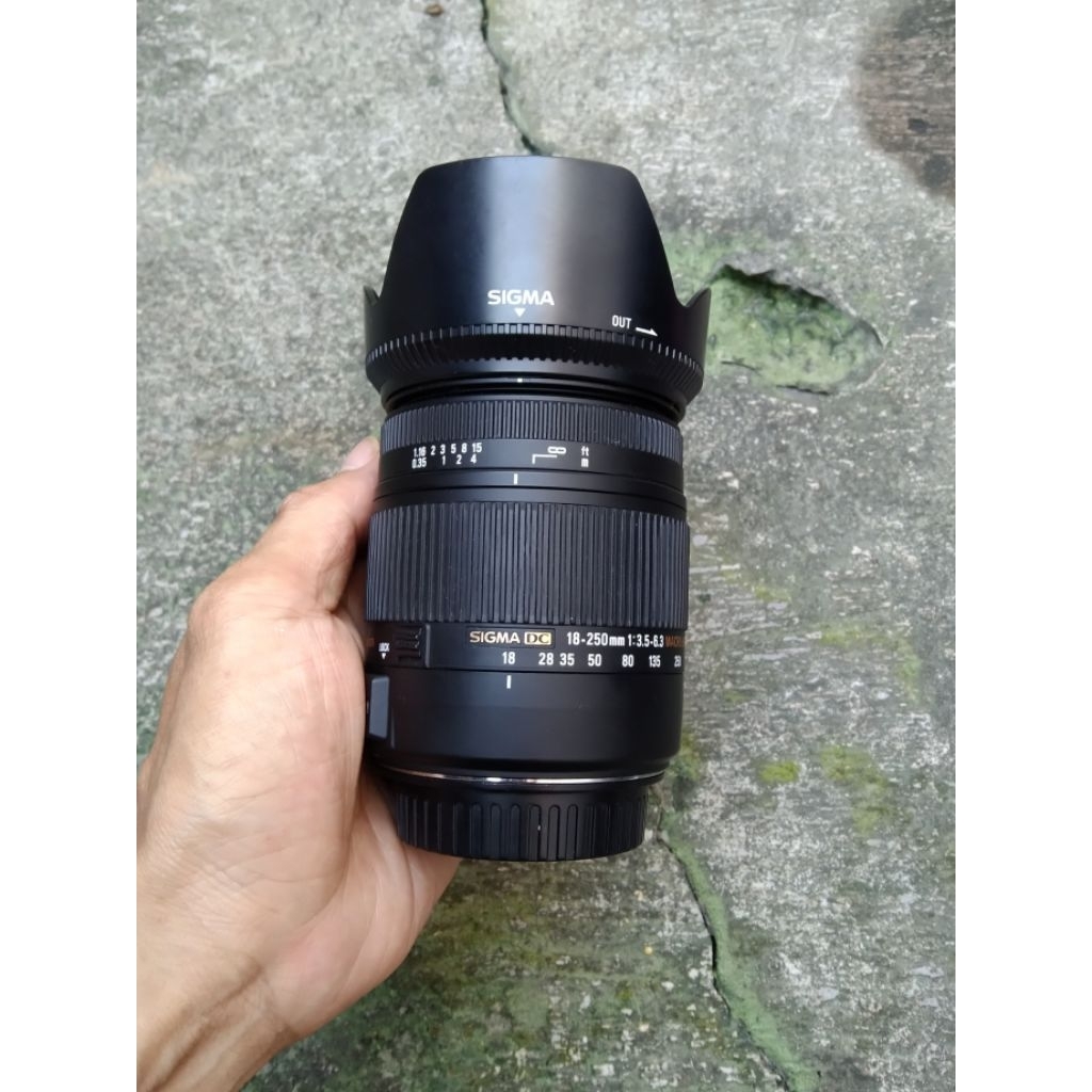 Jual Lensa sigma DC 18 250 OS Hsm for canon | Shopee Indonesia