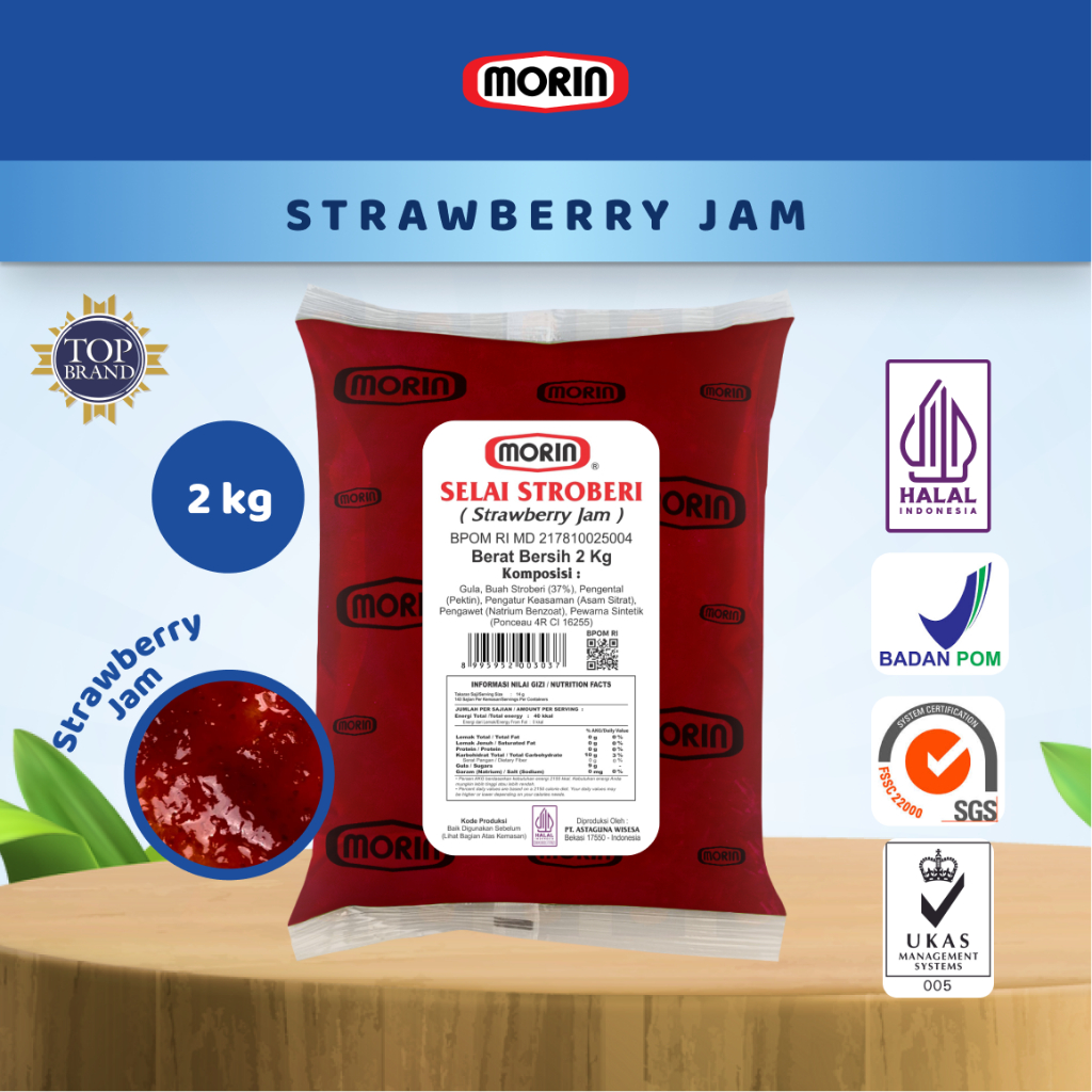 Jual MORIN SPREAD STRAWBERRY JAM 2KG | Shopee Indonesia