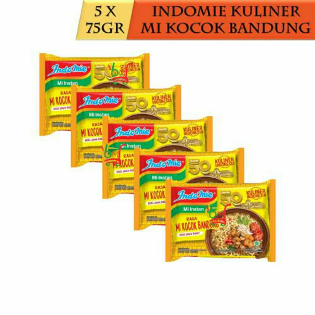 Jual Indomie Mi Kocok Bandung 5 Pcs / Mie Indomie Kuah Rasa Mie Kocok ...