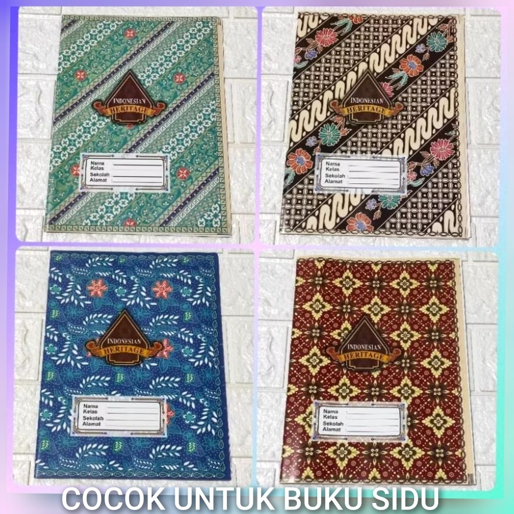 Jual Sampul Buku Motif Batik ukuran Kwarto Full Color ( +- 20 lembar ...