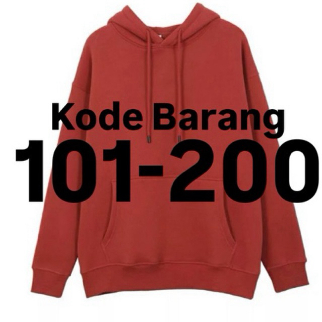 Jual Hoodie Crewneck Tebal Kode Barang 101-200 | Shopee Indonesia