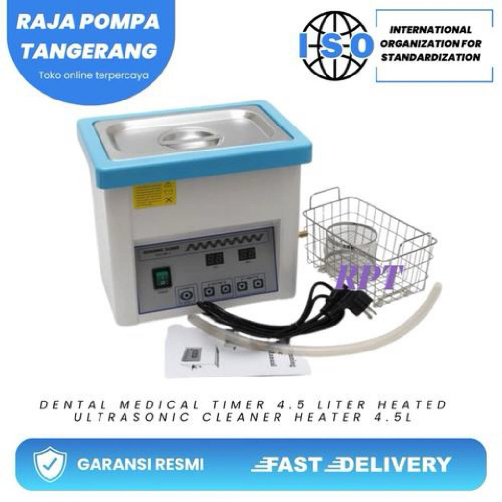 Jual Dental Medical Timer 4.5 Liter Heated Ultrasonic Cleaner Heater 4 ...