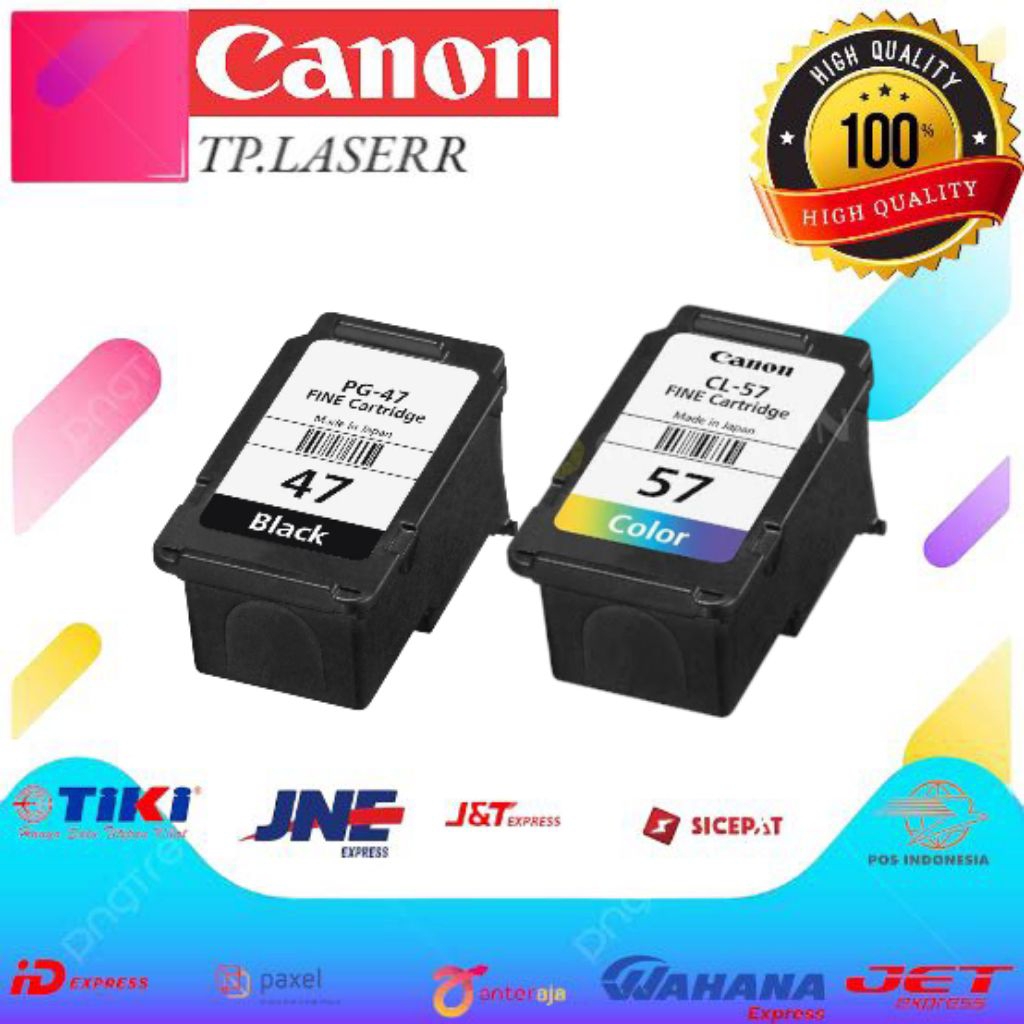 Jual cartridge Canon PG - 47 CL -57 COMPETIBLE siap pkai for printer ...