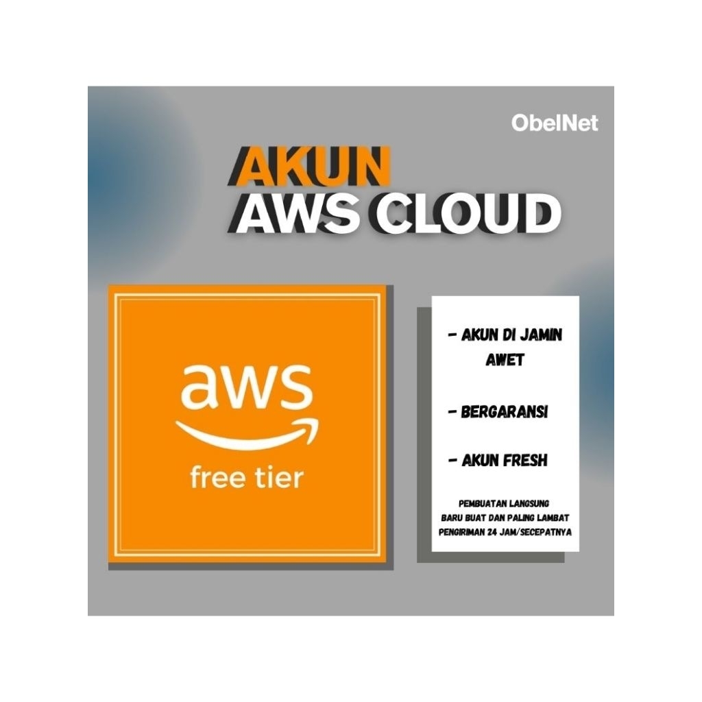 Jual AWS CLOUD FREE TIER | BERGARANSI ( CEK DEKSRIPSI ) | Shopee Indonesia