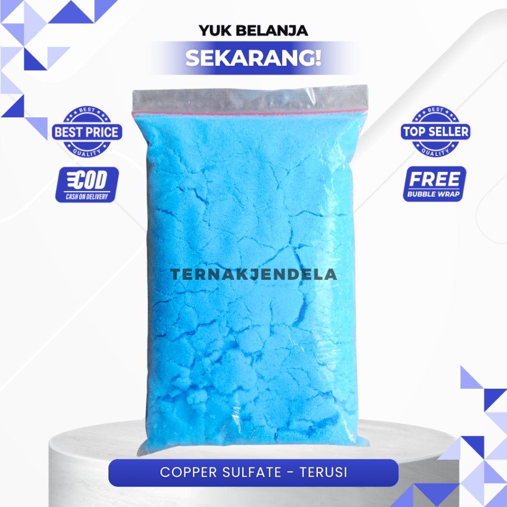 Jual COPPER SULFAT / TERUSI ANTI LUMUT 1 KG - Penjernih Air, Kolam ...
