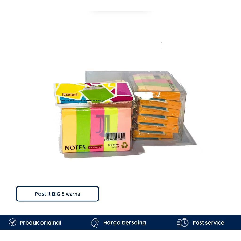 Jual (1 PCS) Sticky Notes Penanda Pembatas Index Kertas ESELON 76mm x ...