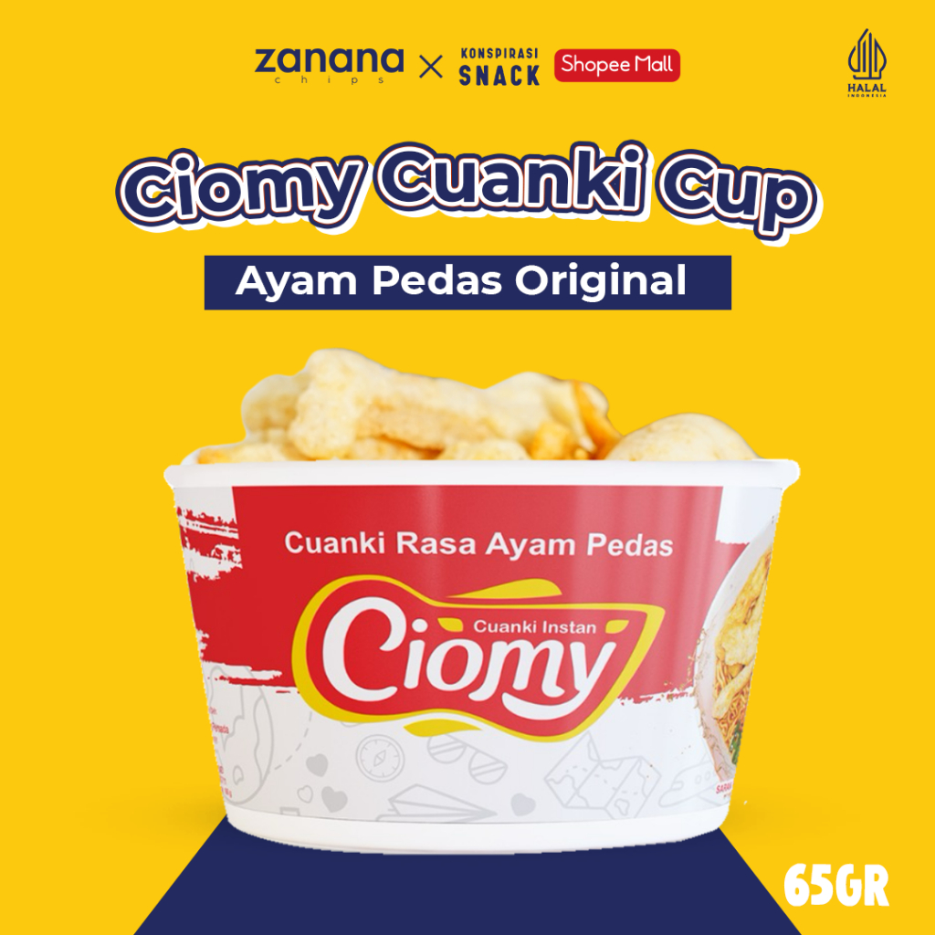Jual Ciomy Cuanki Cup - Ayam Pedas Original 65g | Shopee Indonesia