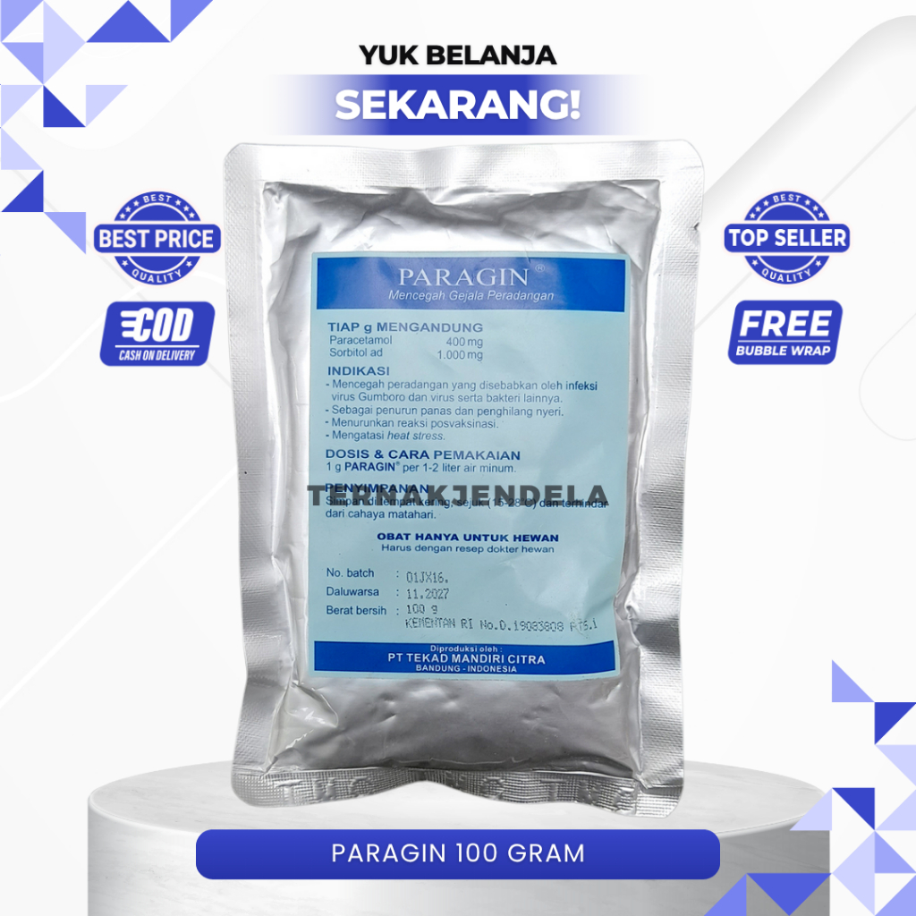Jual PARAGIN 100 GRAM - Mengatasi dan Mencegah Peradangan Hewan Ternak ...