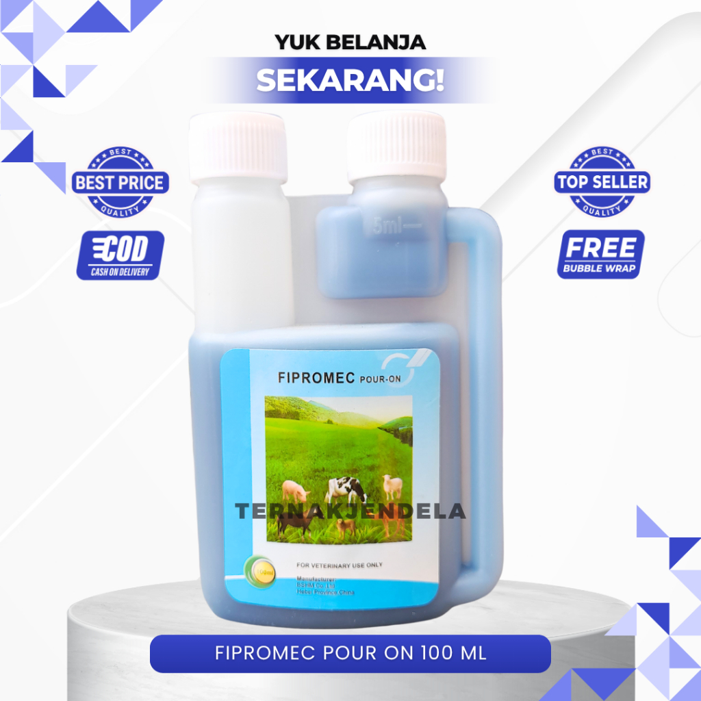 Jual FIPROMEC POUR ON 100 ml- Obat Cacing Kutu Scabies Tetes Untuk Sapi ...