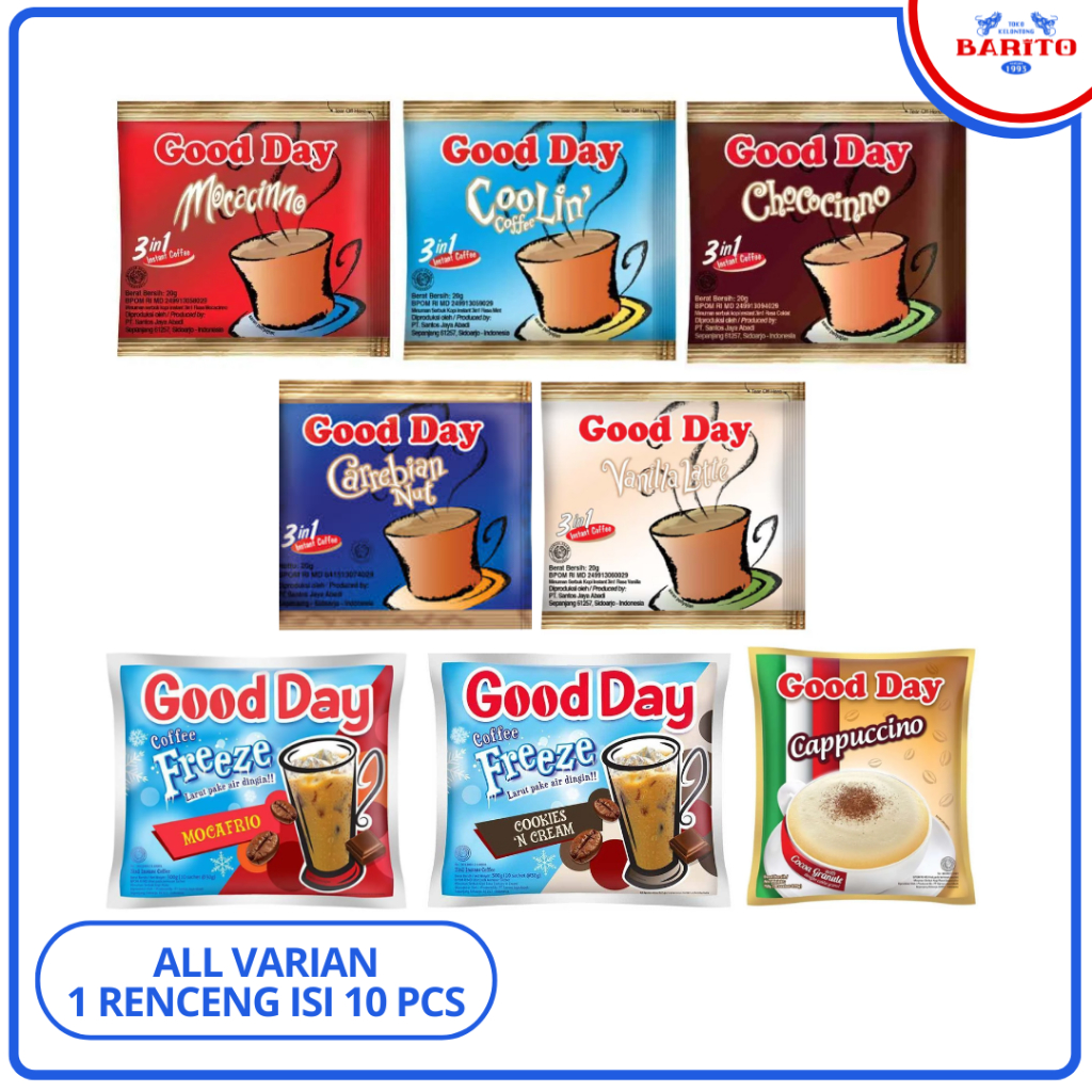 Jual Good Day Sachet All Varian Isi 10pcs | Shopee Indonesia
