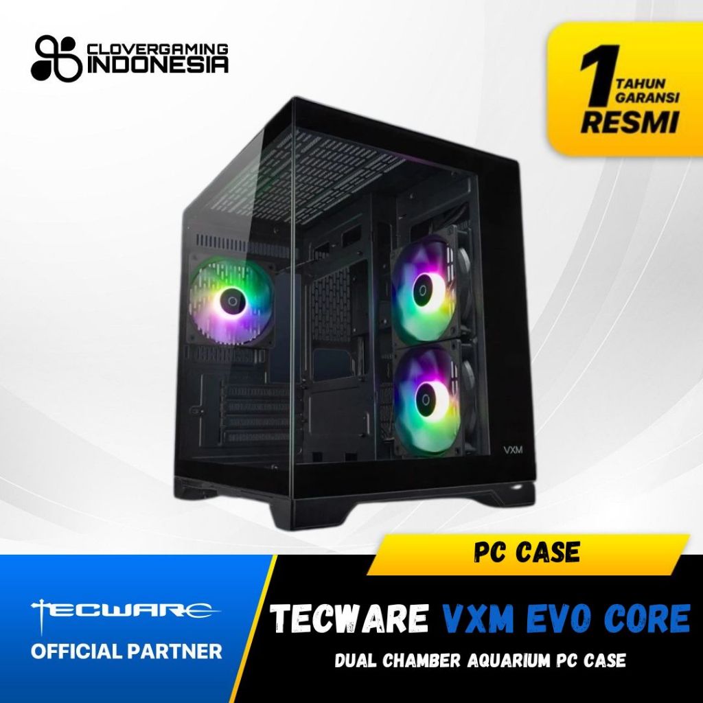Jual Tecware VXM EVO CORE - Dual Chamber Tempered Glass m-ATX Gaming ...