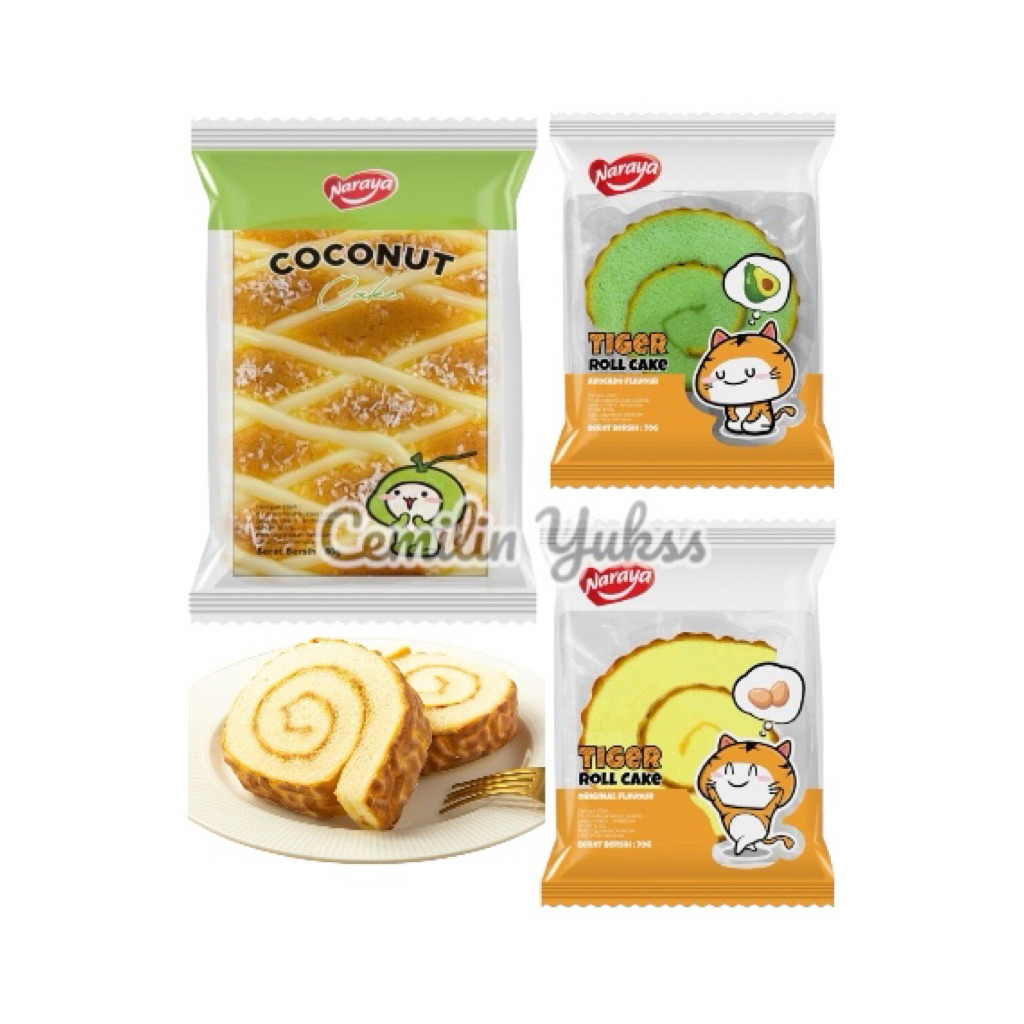 Jual Naraya Tiger Roll Cake Original Tiger Roll Cake Avocado Tiger Roll ...