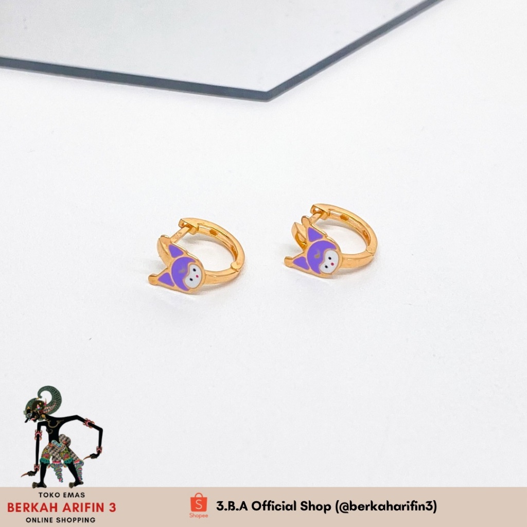 Jual berkaharifin3-Anting Klip Anak Kuromi Ungu dan Hitam 8K | Shopee ...