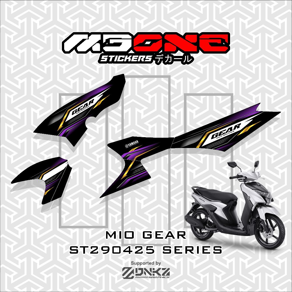 Jual Stiker Mio Gear Decal Striping Mio Gear 125 Desain Terbaru Viral ...