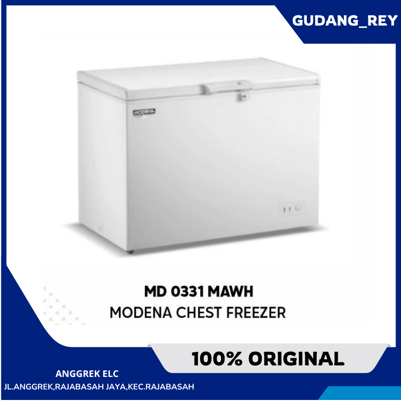 Jual Freezer Box 330 Liter Modena MD-0331MAWH Garansi Resmi | Shopee ...