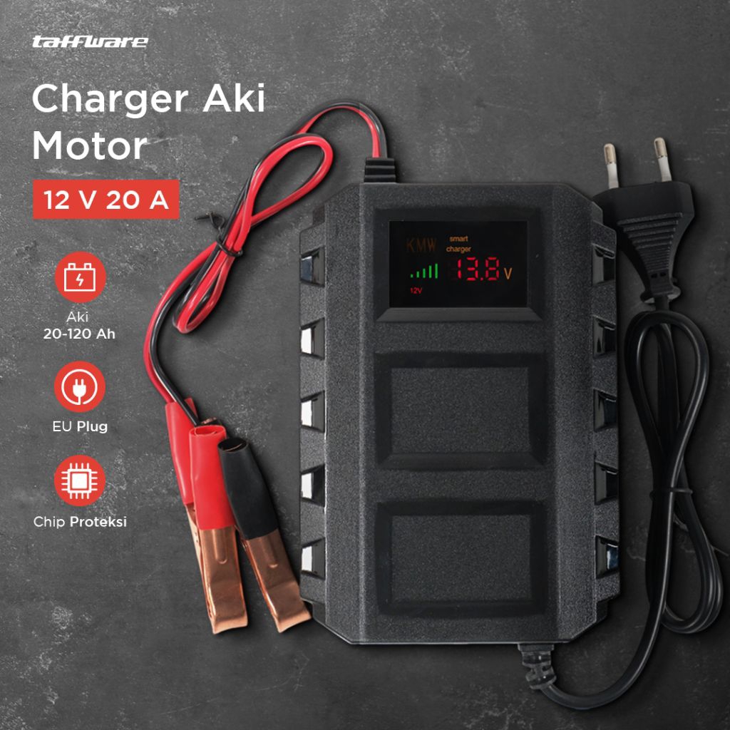 Jual Charger Aki Mobil Intelligent Battery Charger 12V 20A - KC-20A ...