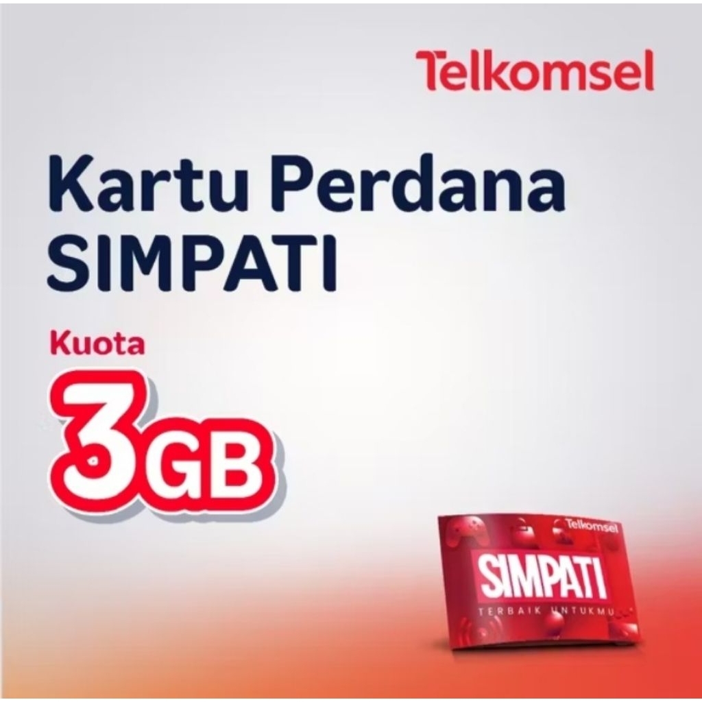 Jual Kartu Perdana Telkomsel Simpati 3 Gb | Shopee Indonesia