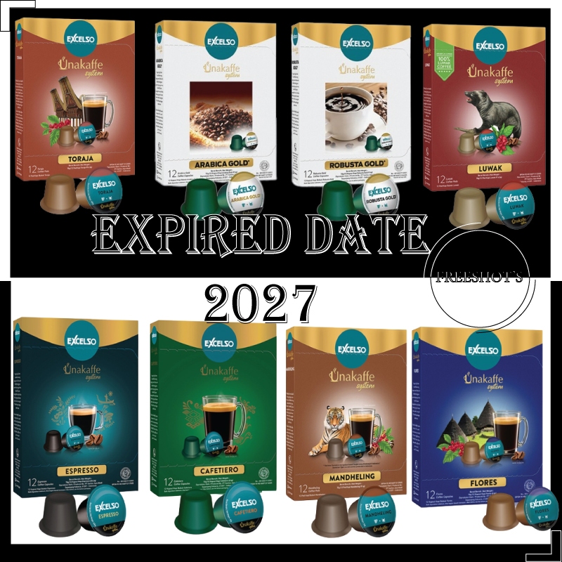 Jual EXCELSO CAPSULE UNAKAFFE Kopi Kapsul Ventura All Variant 12 pods ...