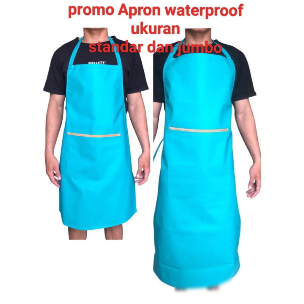 Jual Apron barista jumbo/Celemek Waterproof Anti air dan minyak dengan ...