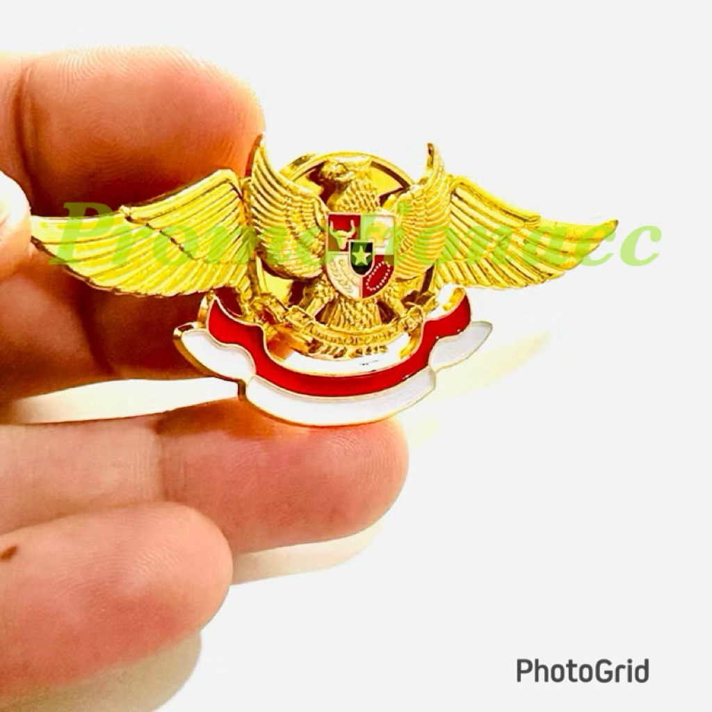 Jual Wing Garuda Tumpuk Sayap Burung Pin Wing Garuda Logam Kuningan ...